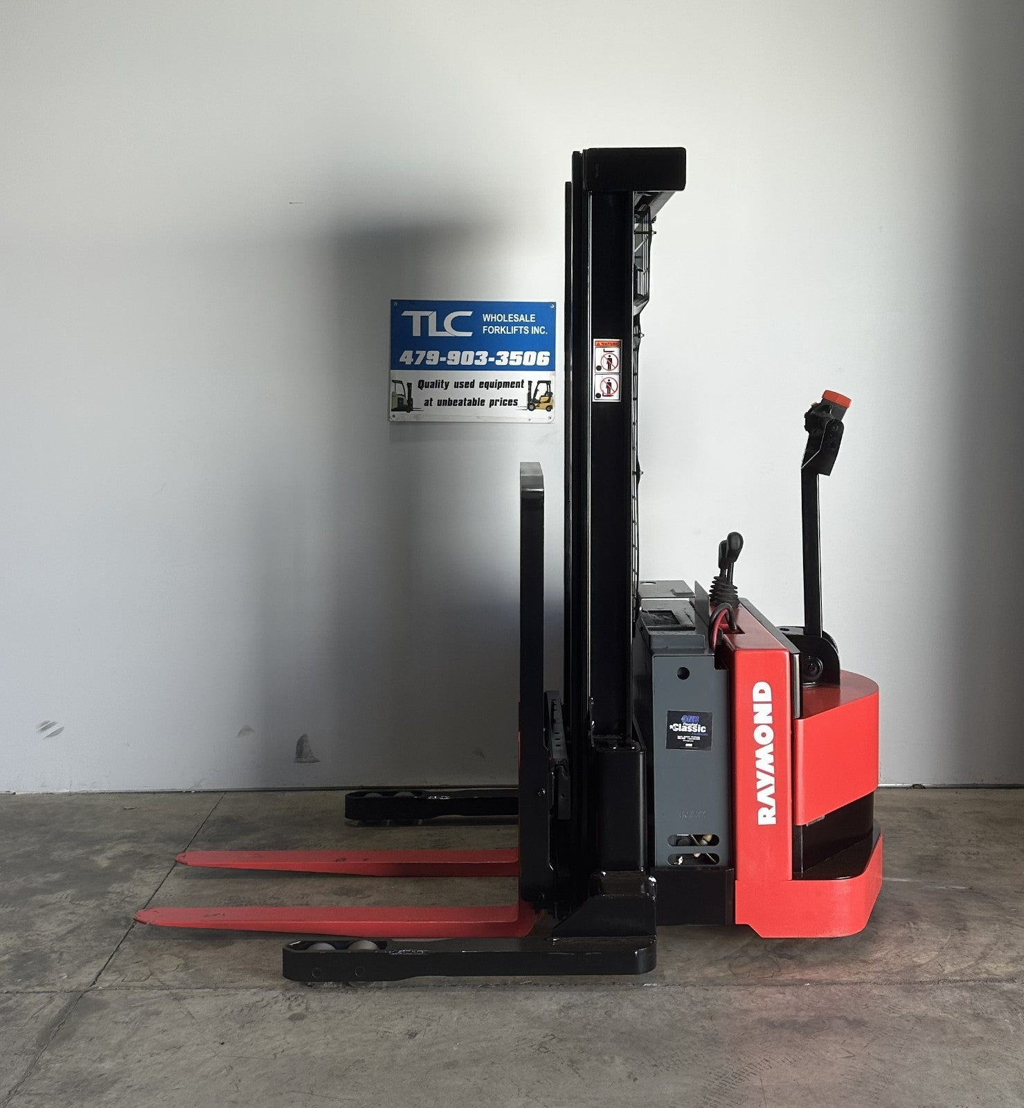 2014 Raymond RSS40 Walk Behind Forklift straddle - 128" - 750 Hours ...